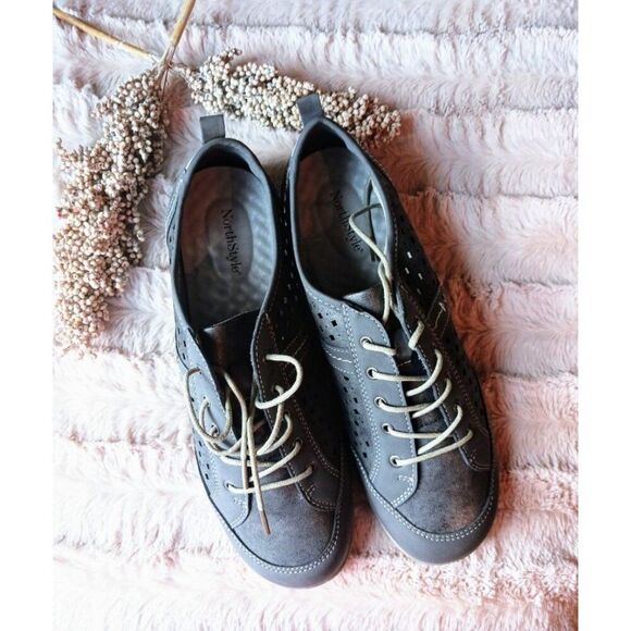 NorthStyle | Shoes | Northstyle Laceup Sneakers Women Charcoal Grey ...
